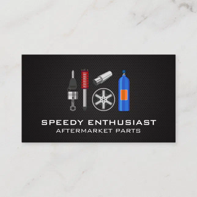 Aftermarket Auto Parts Business Card | Zazzle