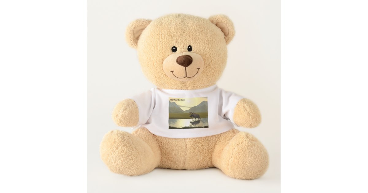Afternoon Moose Teddy Bear | Zazzle