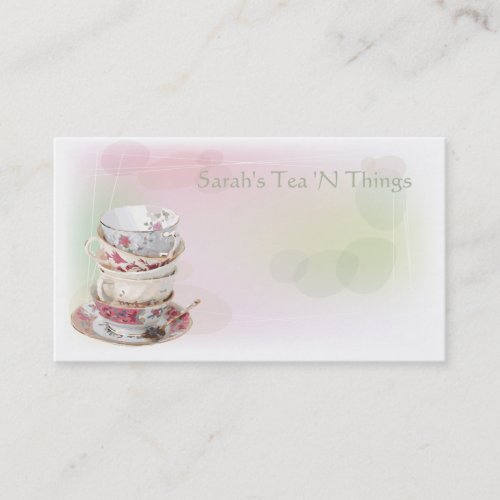 Afternoon Tea Business Card Templates