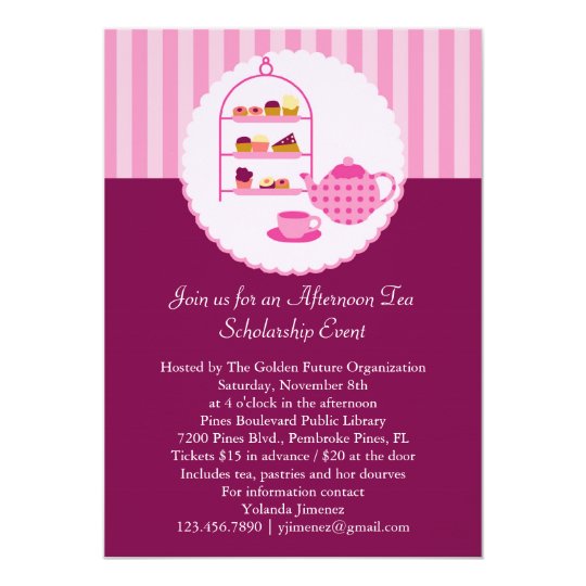 Afternoon Tea Invitation | Zazzle.com