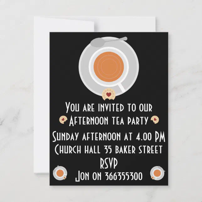 Afternoon Tea Invitation | Zazzle