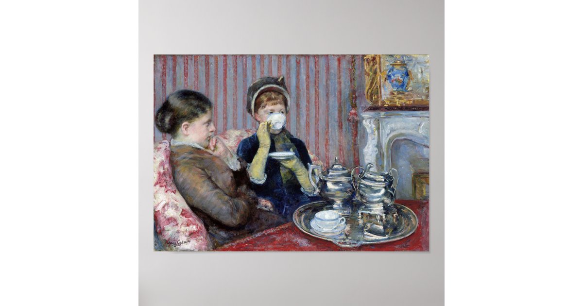 Afternoon Tea, Mary Cassatt Poster | Zazzle