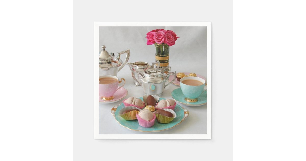 Afternoon Tea Paper Napkins | Zazzle