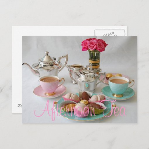 Afternoon Tea Postcard | Zazzle