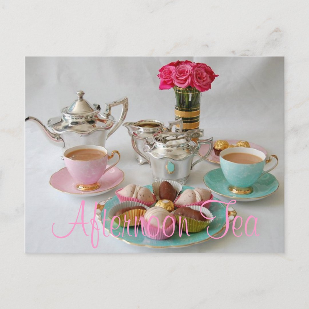 Afternoon Tea Postcard | Zazzle