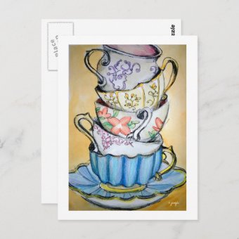 Afternoon Tea Postcard | Zazzle
