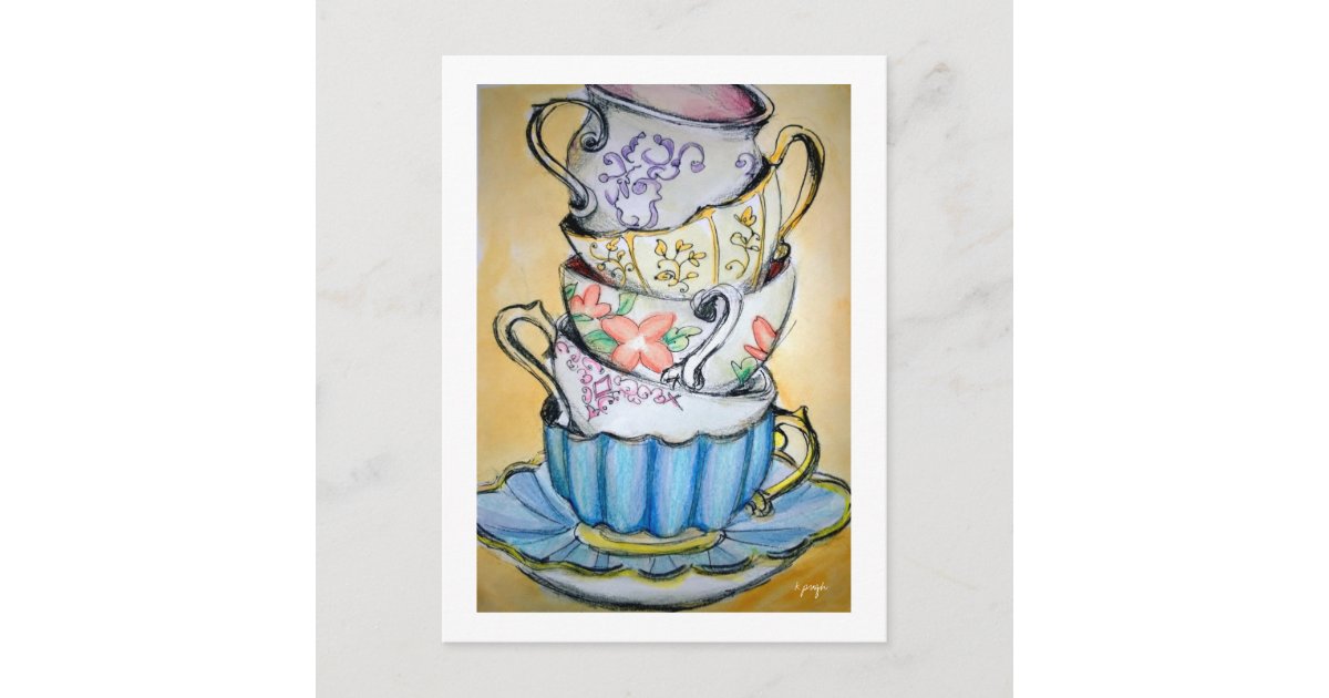 Afternoon Tea Postcard | Zazzle