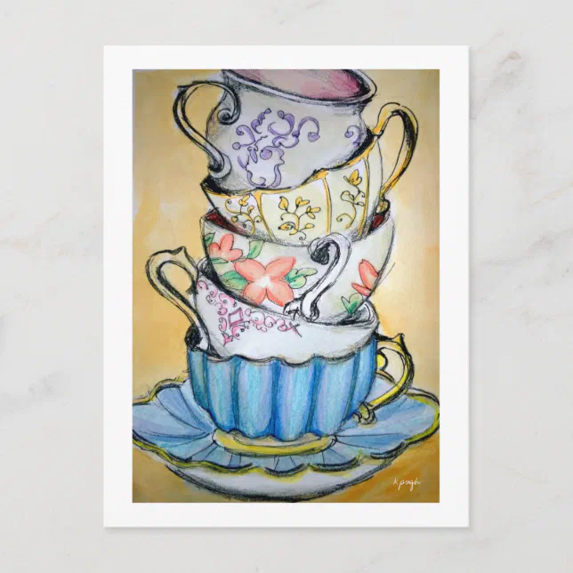 Afternoon Tea Postcard | Zazzle