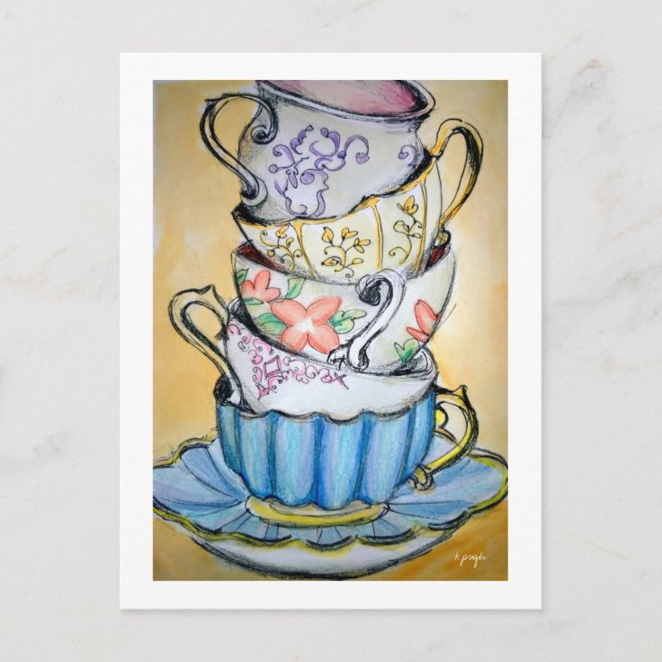 Afternoon Tea Postcard | Zazzle