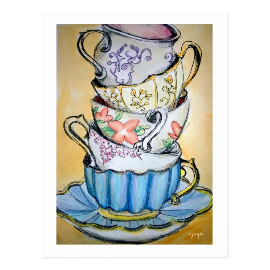Afternoon Tea Postcard | Zazzle.com