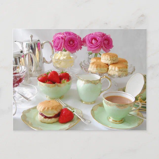 Afternoon Tea Postcard | Zazzle