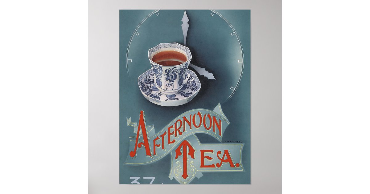 Afternoon Tea Poster | Zazzle