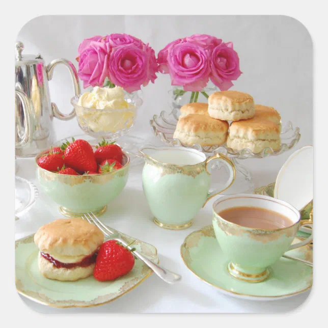 Afternoon Tea Sticker | Zazzle