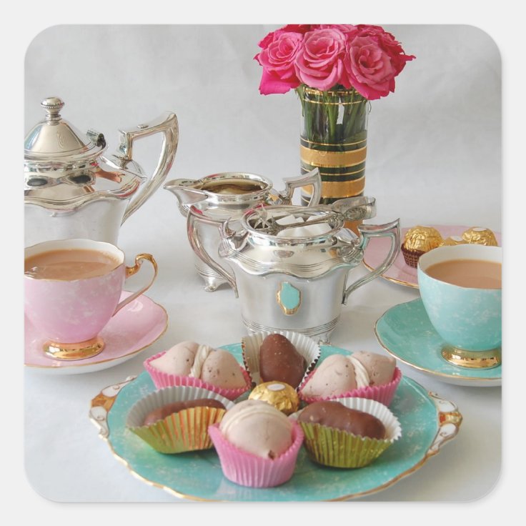 Afternoon Tea Stickers | Zazzle