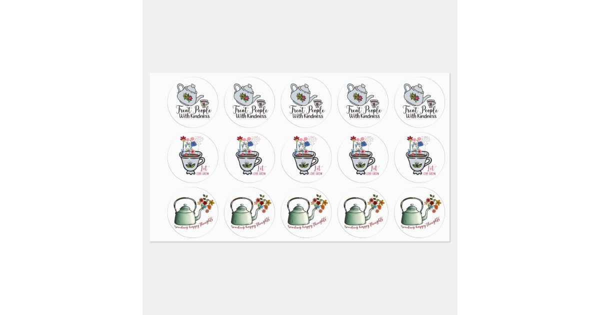 Afternoon Tea Teapot Quotes Stickers | Zazzle