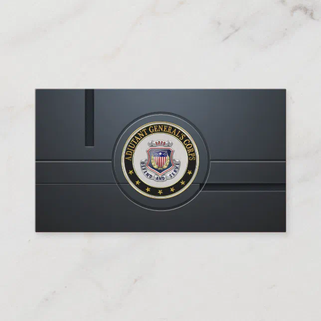 AG Corps Regimental Insignia [3D] Business Card | Zazzle