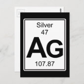Ag - Silver Postcard | Zazzle