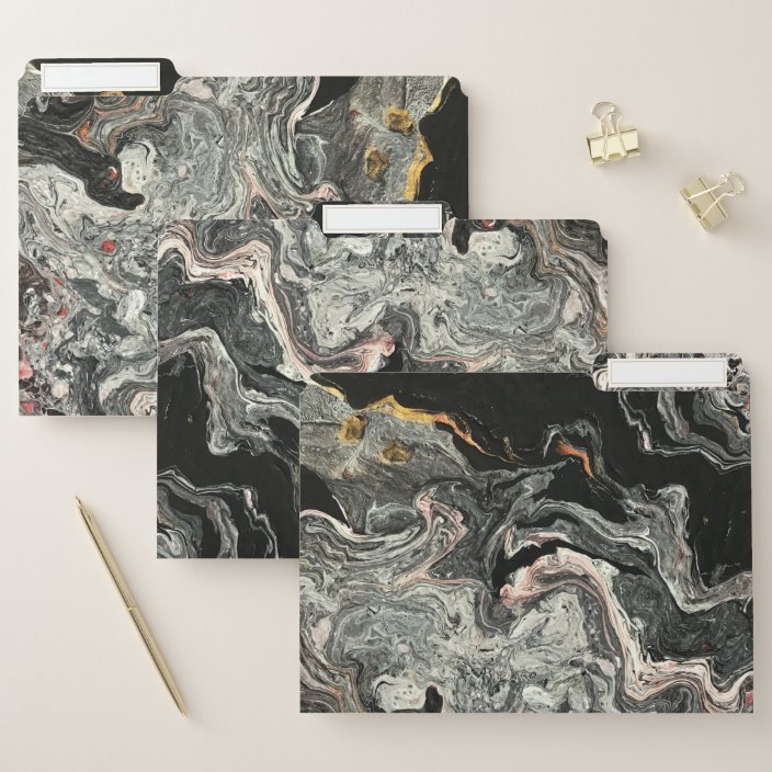 Agate Fluid Marble File Folder | Zazzle.com