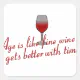 Age Fine Wine Square Sticker | Zazzle