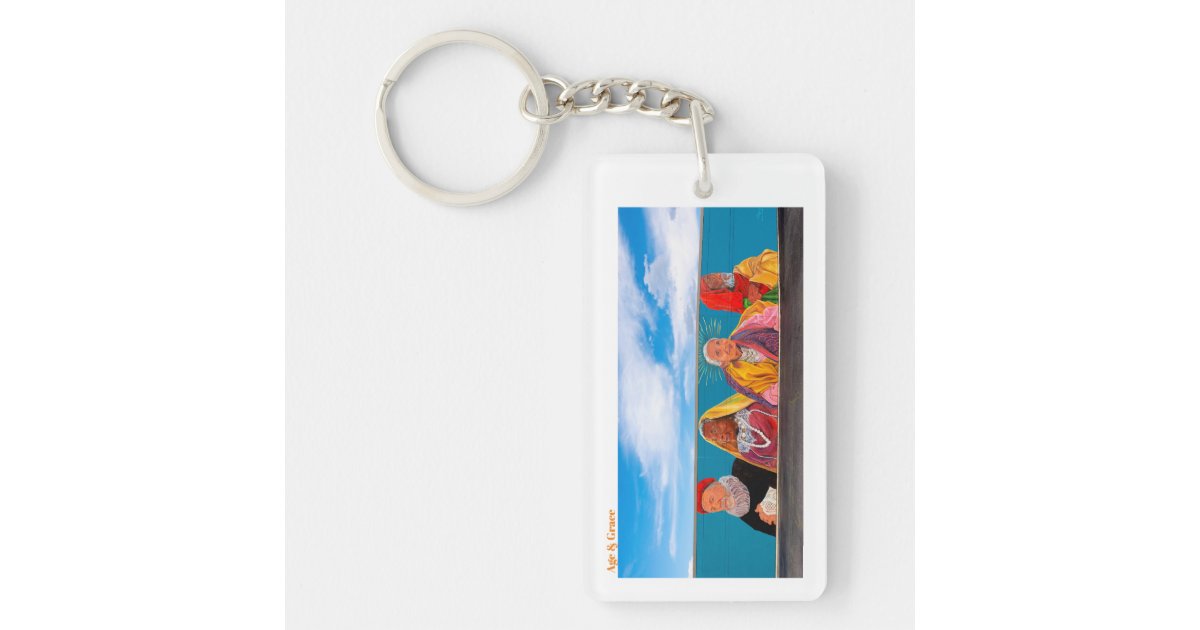 Age & Grace Keychain | Zazzle