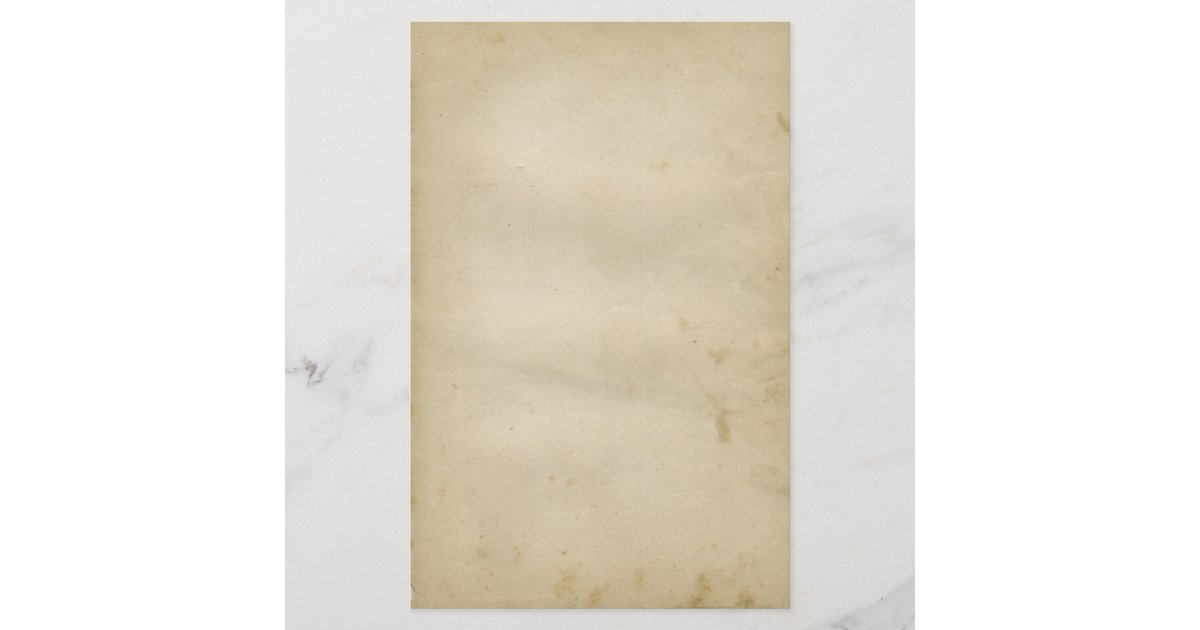 Aged Blank Antique Stained Paper Retro Inspired | Zazzle
