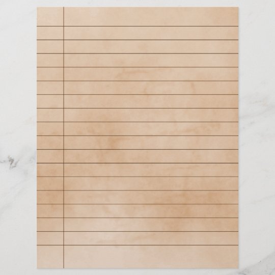 Aged Effect Vintage Ruled Paper | Zazzle.com
