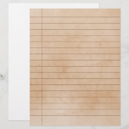 Aged Effect Vintage Ruled Paper | Zazzle
