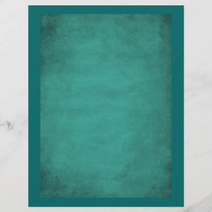 Aged Look Plain Aqua Blue Scrapbook Paper | Zazzle