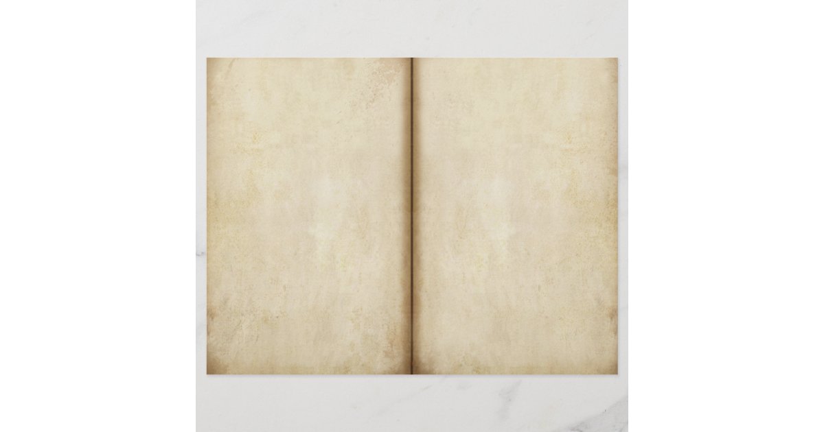 Aged Parchment Journal Pages Scrapbook Paper | Zazzle