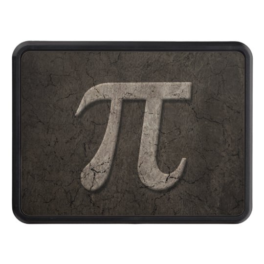 Aged Stone Effect Pi Math Symbol Tow Hitch Cover | Zazzle.com