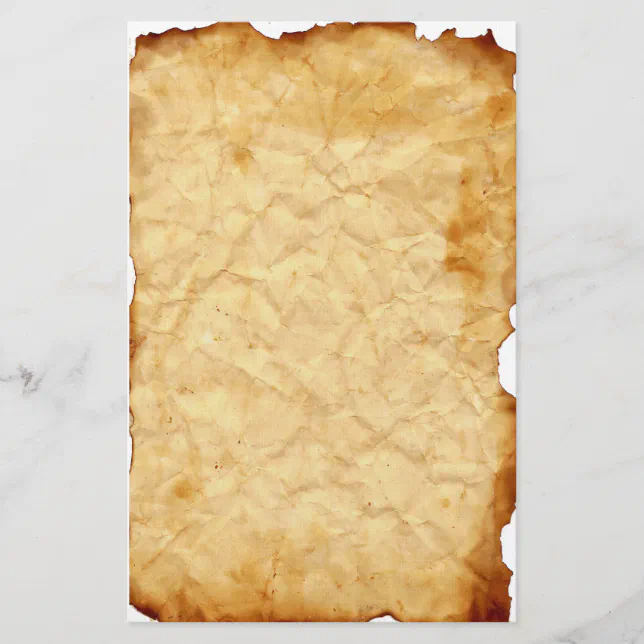 Aged Vintage Crumpled Stationery | Zazzle