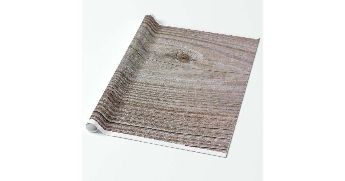 Aged Wood Wrapping Paper | Zazzle.com