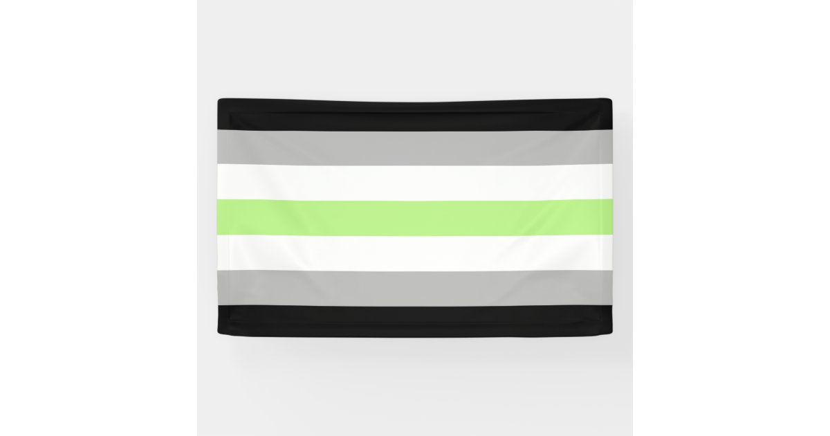 Agender Pride Flag Banner | Zazzle