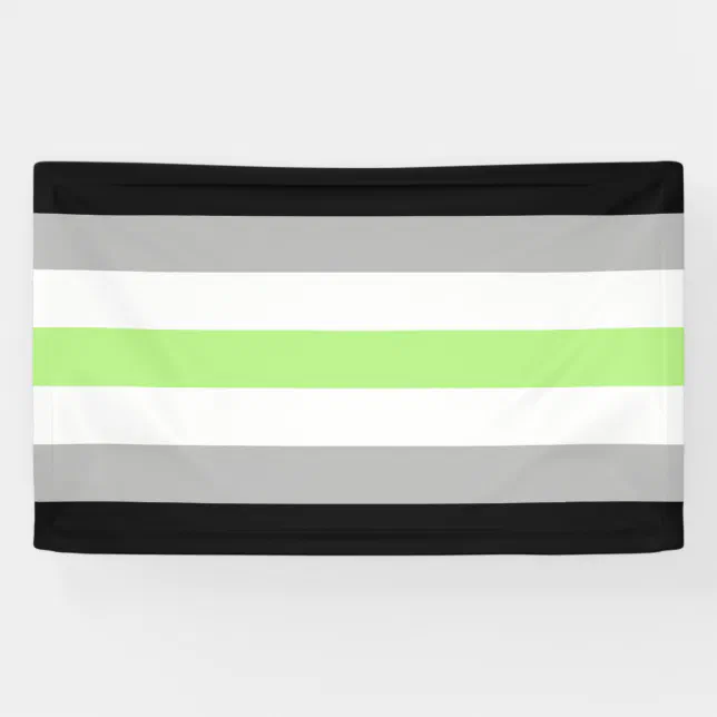 Agender Pride Flag Banner | Zazzle