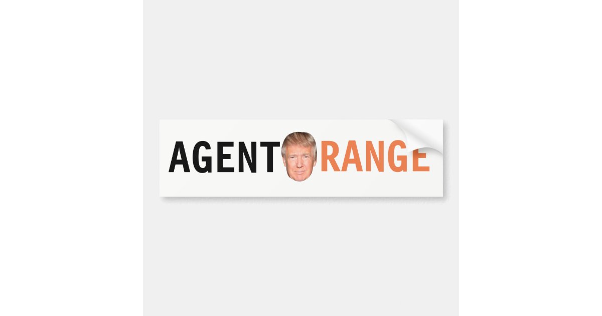 Agent Orange Bumper Sticker | Zazzle