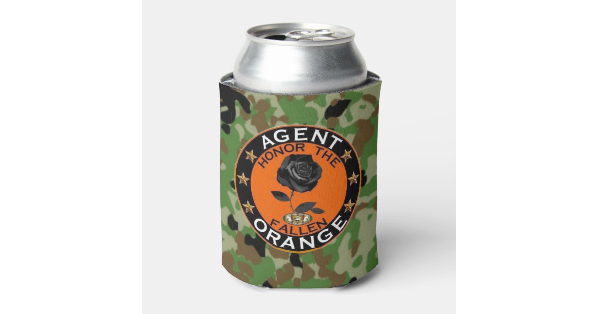 AGENT ORANGE CAN COOLER | Zazzle