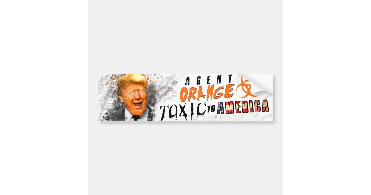 Agent Orange Donald Trump Bumper Sticker | Zazzle