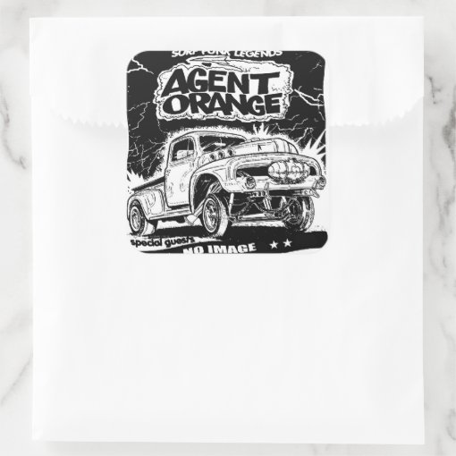Agent Orange "Rat Rod" Stickers Skate Punk | Zazzle