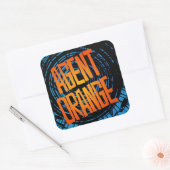Agent Orange "SpinArt" Stickers Skate Punk Rock | Zazzle