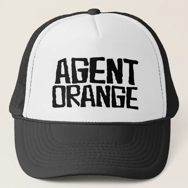 Agent Orange "Thrashed" Logo Punk Hat Skate | Zazzle
