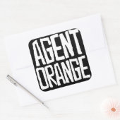 Agent Orange "Thrashed" Logo Stickers Skate Punk | Zazzle