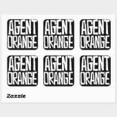 Agent Orange "Thrashed" Logo Stickers Skate Punk | Zazzle