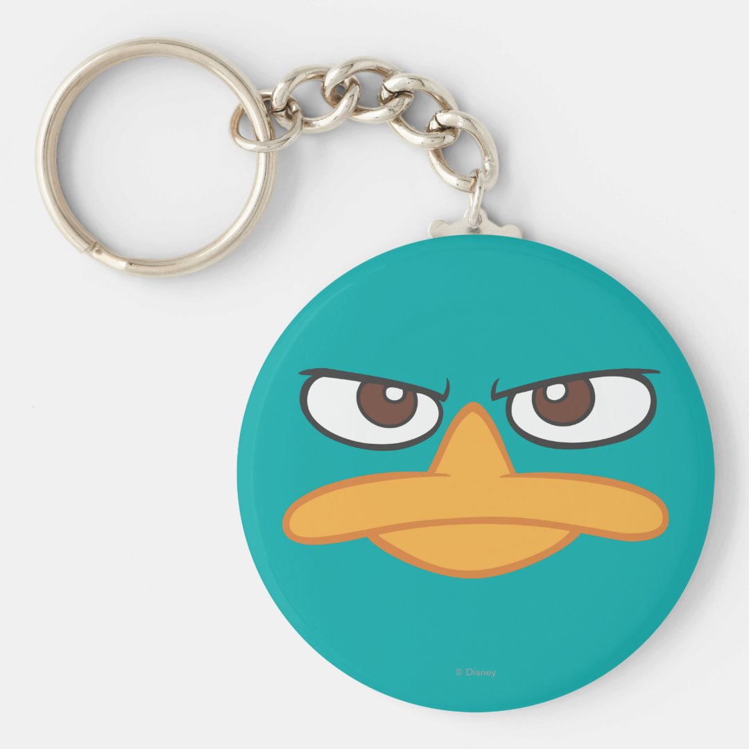 Agent P Face Keychain | Zazzle