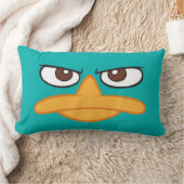 Agent P Face Lumbar Pillow | Zazzle