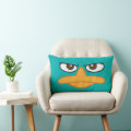 Agent P Face Lumbar Pillow | Zazzle