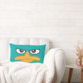 Agent P Face Lumbar Pillow | Zazzle