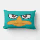 Agent P Face Lumbar Pillow | Zazzle