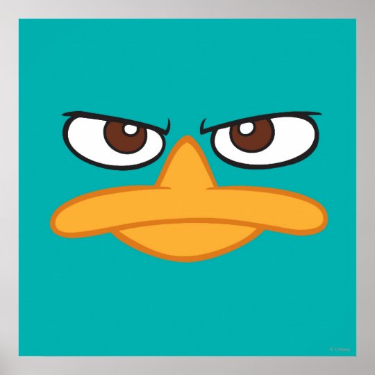 Agent P Face Poster | Zazzle.com