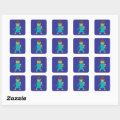 Agent P Pose Square Sticker | Zazzle