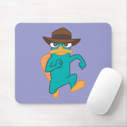 Agent P Running Mouse Pad | Zazzle